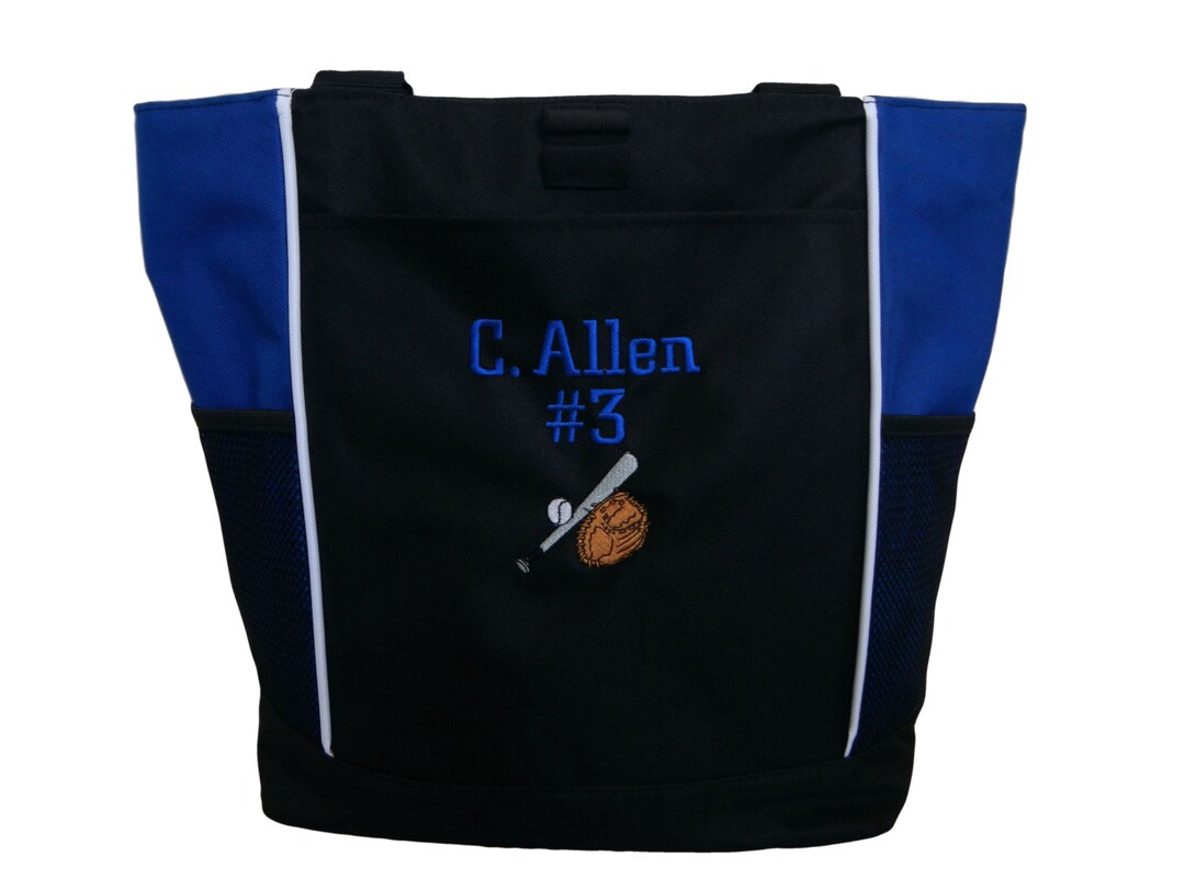 Tote Bag Personalized Coach Gift Team Mom Competition Baseball Bat ...