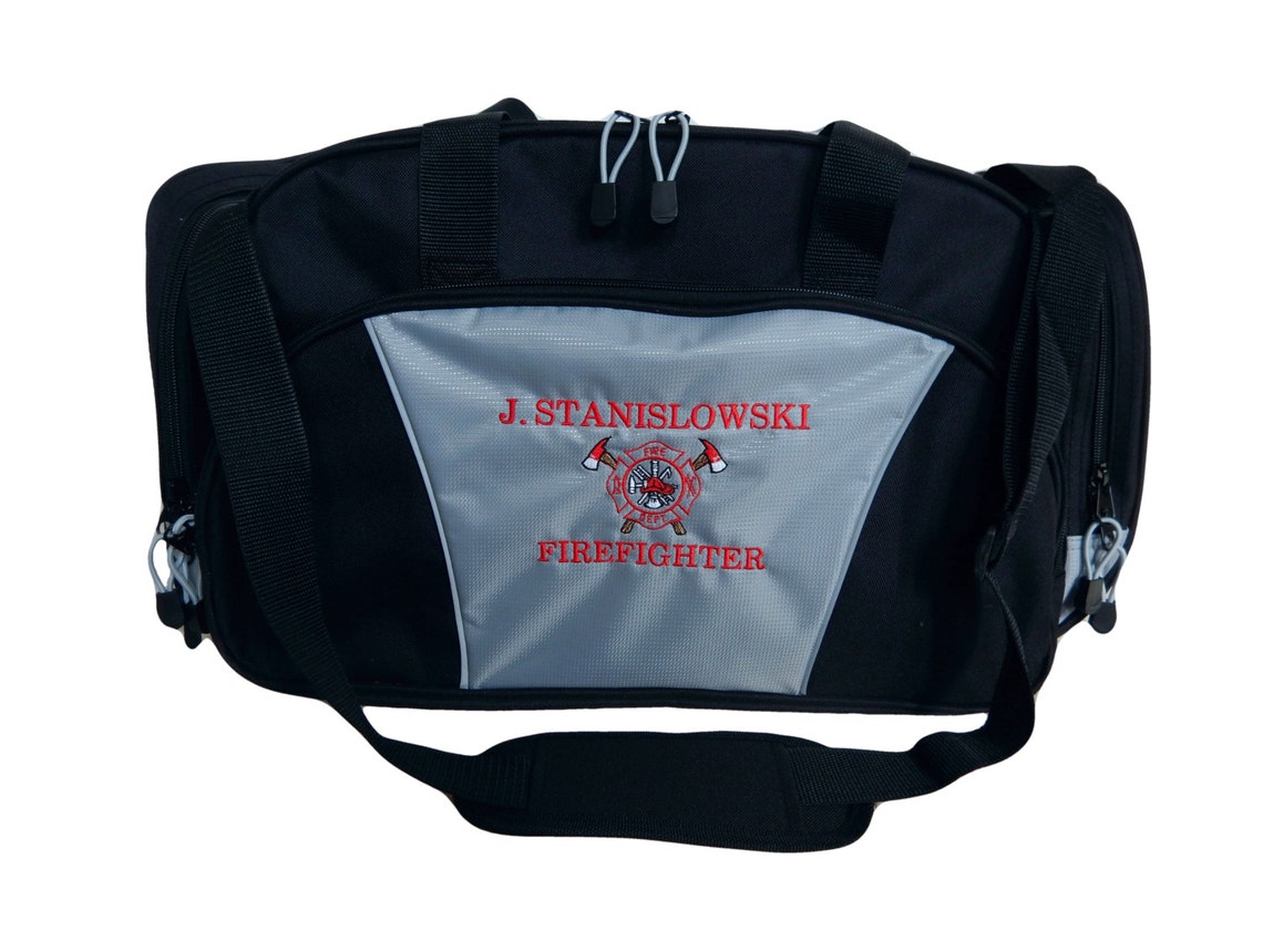 Duffel Bag Personalized Maltese Hat Paramedic Fireman | Etsy