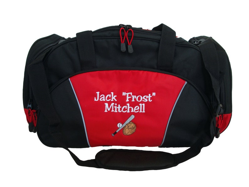 Duffel Duffle Travel Bag Personalized Baseball Bat Glove Slugger Little ...