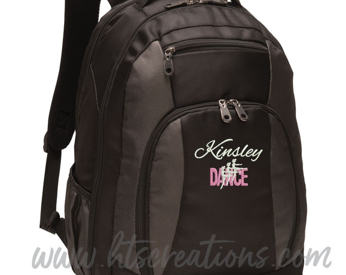 Personalized Embroidered GLITTER Backpack / Monogrammed Girl's Backpack ...