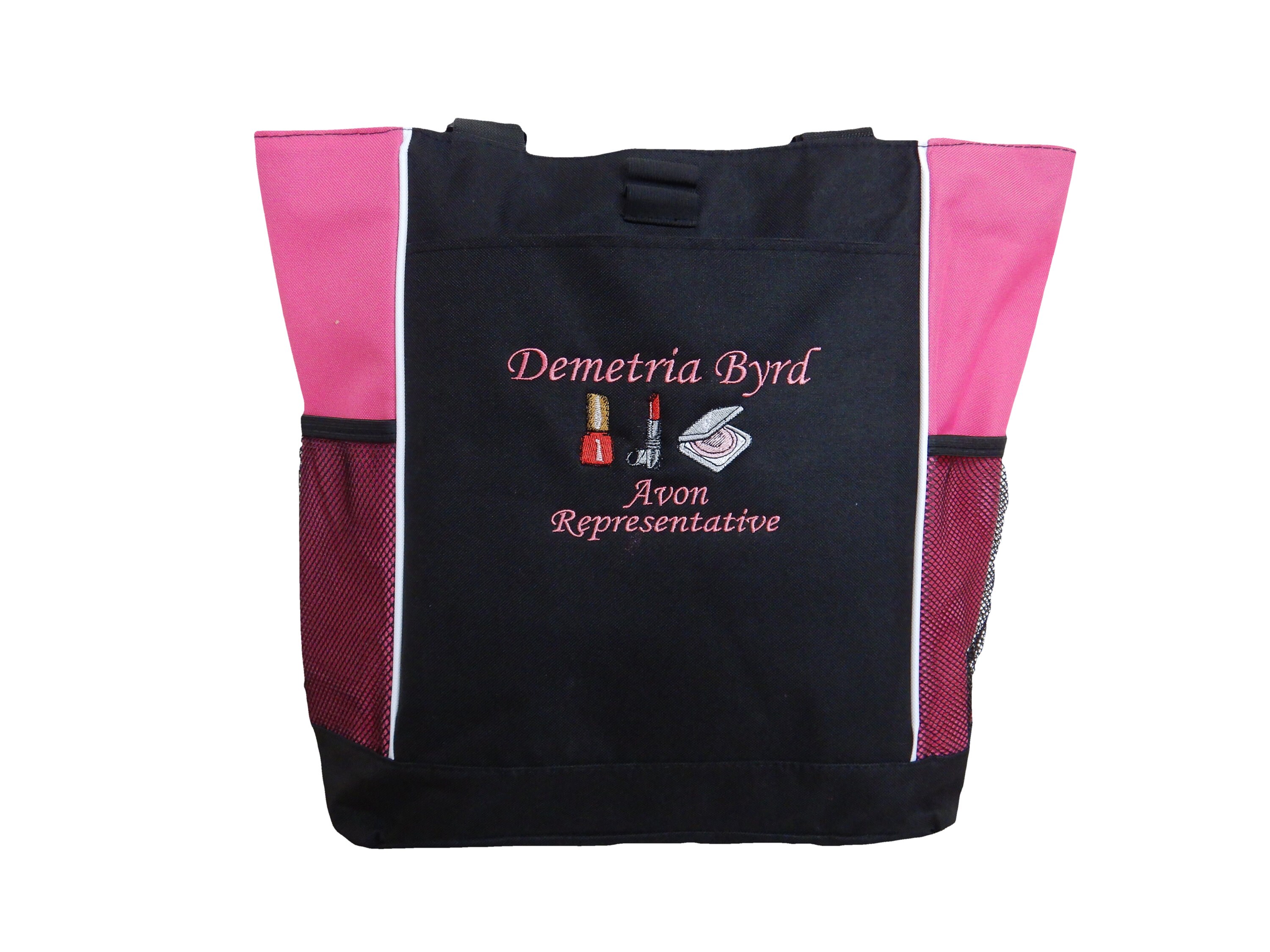 Tote Bag Zippered Personalized Avon Representative Make-up - Etsy