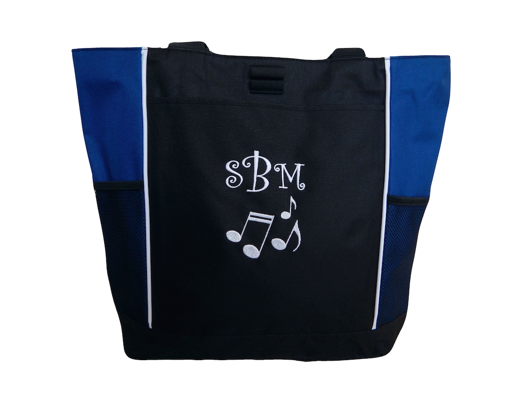 Tote Bag Personalized Music Notes Band Teacher Chorus Theater Drama ...
