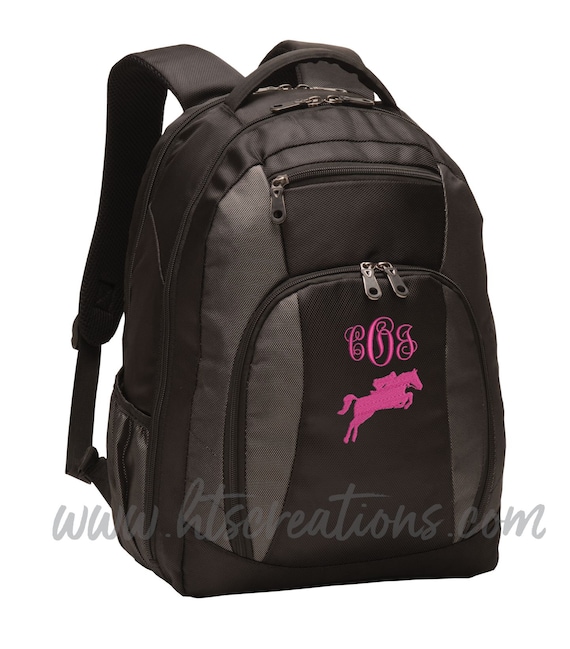 Backpack Personalized Horse Equestrian Jumping Training | Etsy