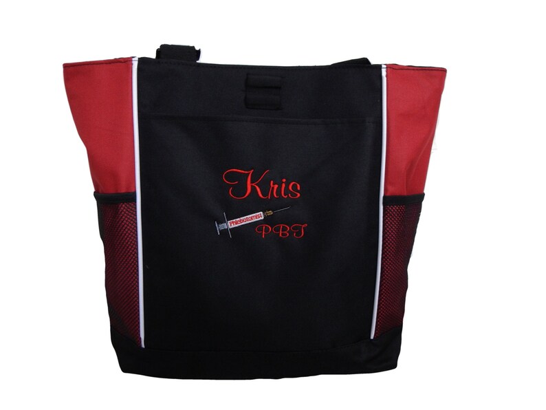 Tote Bag Personalized Phlebotomist Syringe Needle PBT Nurse - Etsy