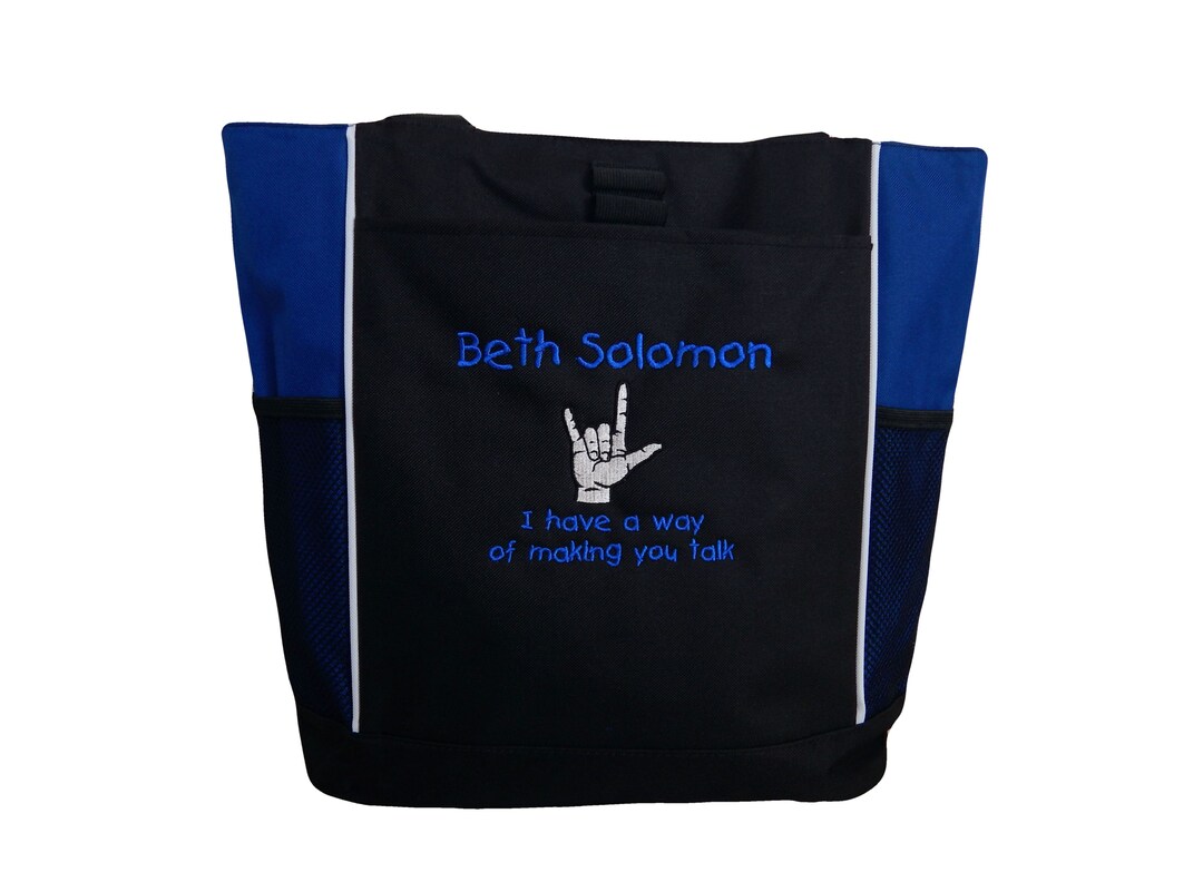 Tote Bag Personalized Sign Language Interpreter Quote Way of Making You ...