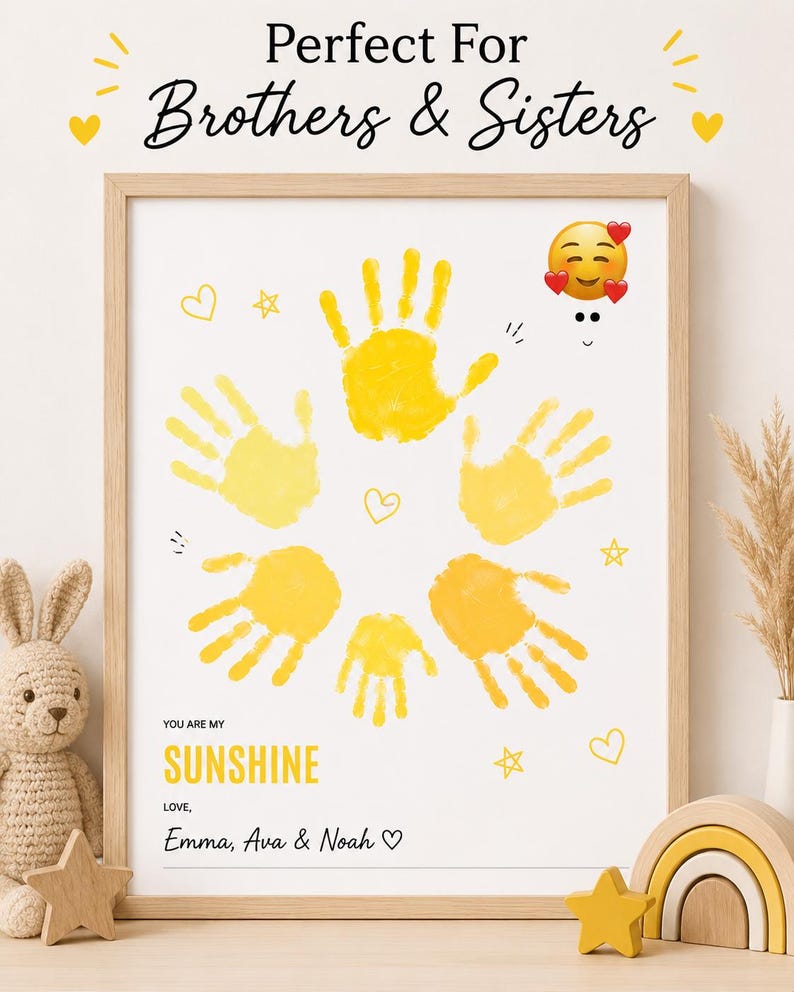 Handprint Family Tree Craft, You Are My Sunshine Keepsake, Preschool ...