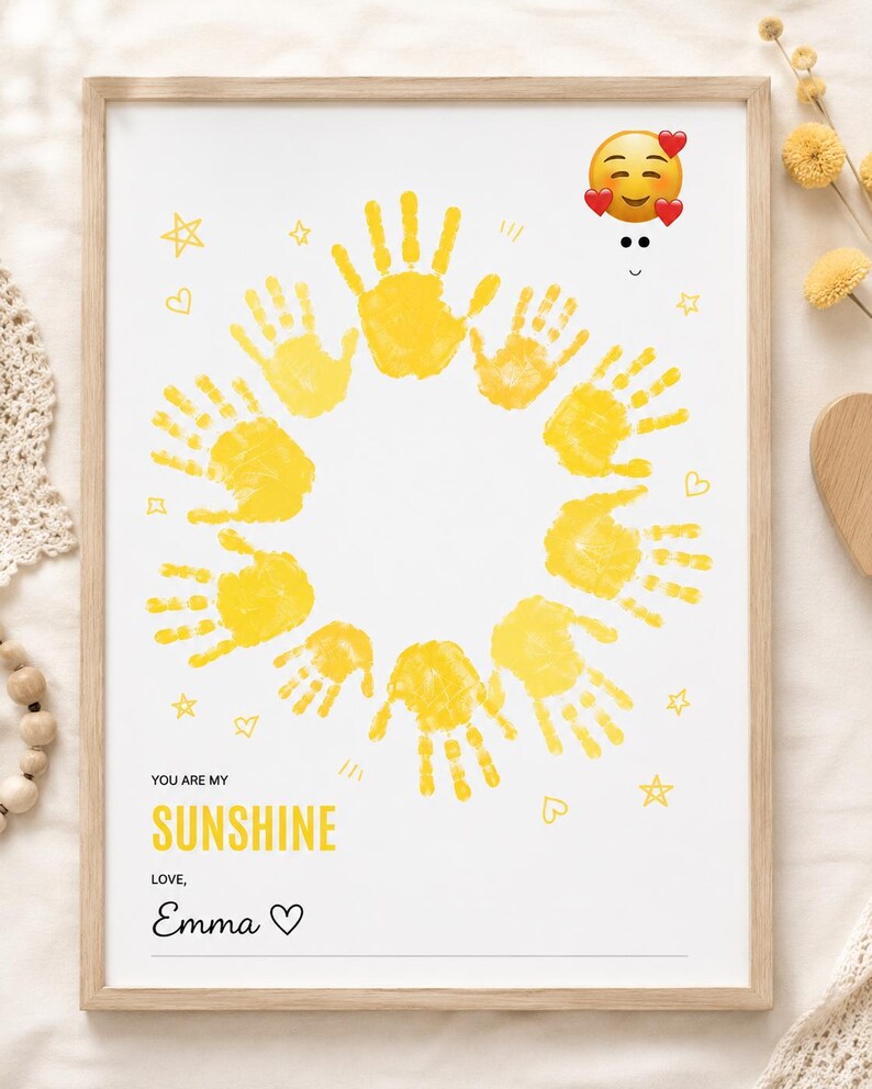 Handprint Family Tree Craft, You Are My Sunshine Keepsake, Preschool ...