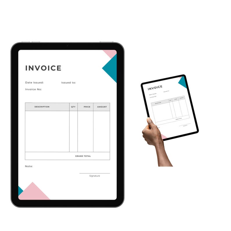 Professional Invoice Template – Fillable PDF and Editable Canva ...