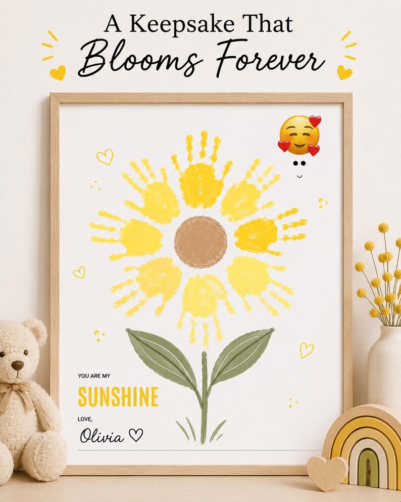 Handprint Family Tree Craft, You Are My Sunshine Keepsake, Preschool ...