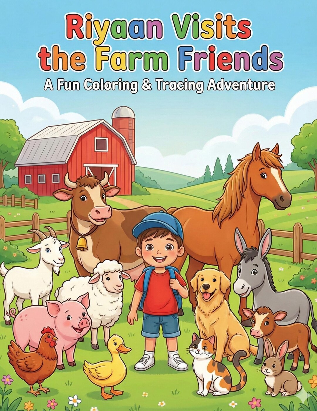 Buy Riyaan Visits the Farm Friends Online in India - Etsy