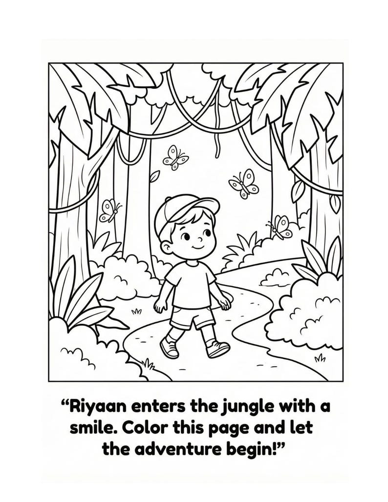 Buy Riyaan Visits the Jungle Friends Online in India - Etsy