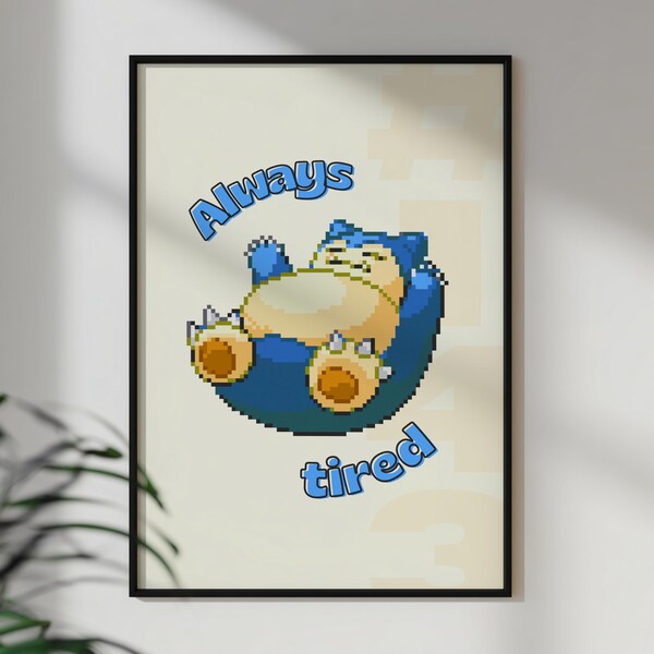 Snorlax Pixel Art - Etsy