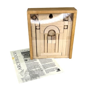 Vintage Archiblocks Desktop Building Block Set - Etsy