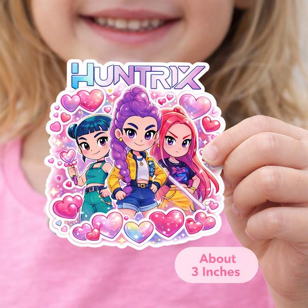 Vinyl Huntrix Stickers - Etsy