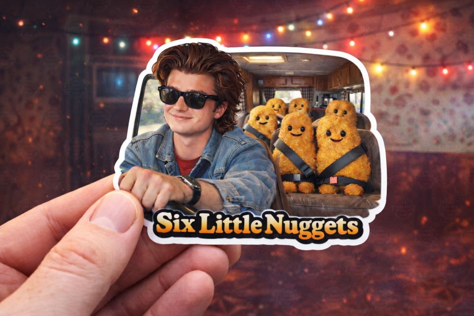Steve Harrington, Stranger Things Five Sticker, Steve & His Six Little ...