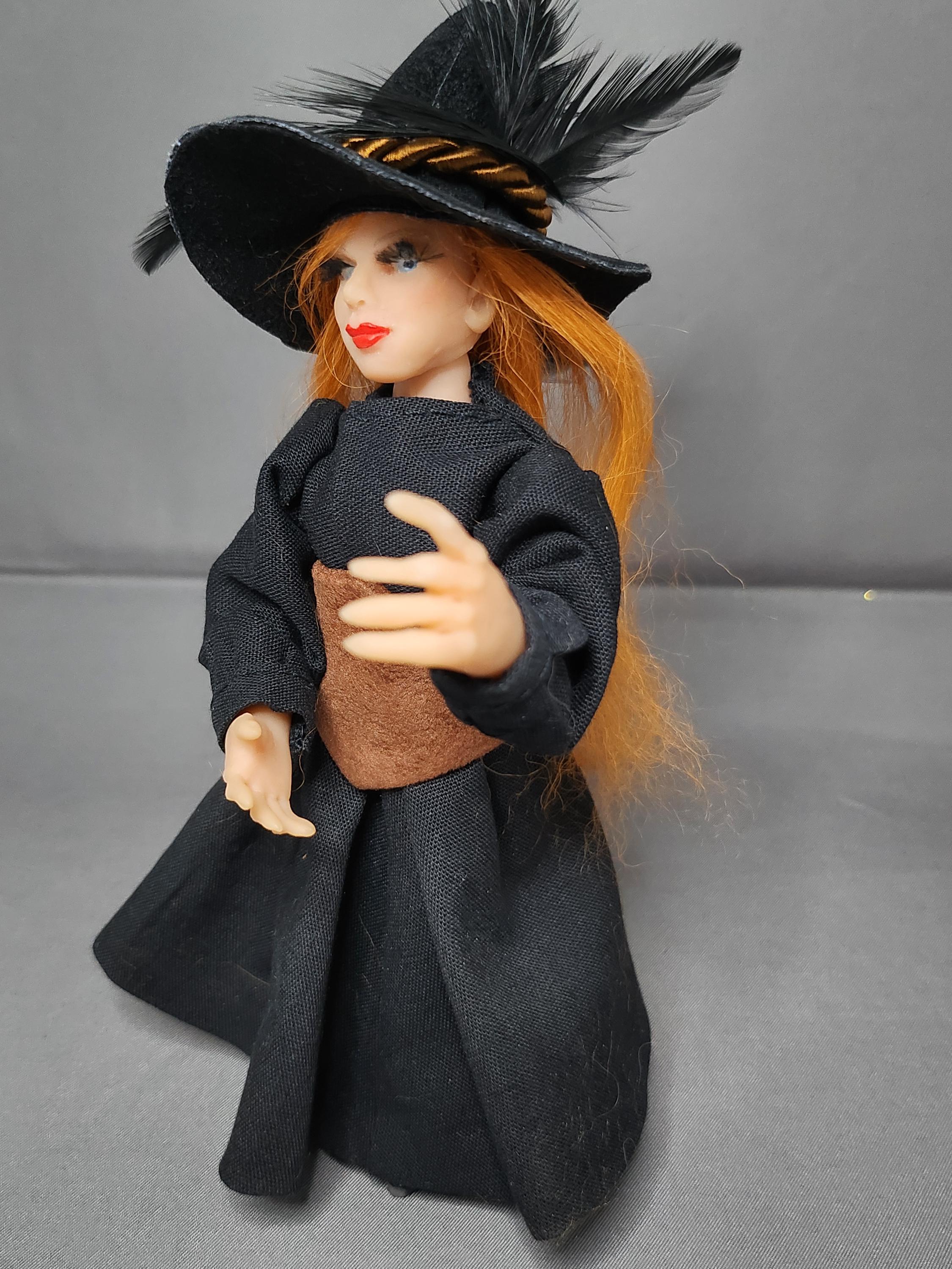 OOAK, Doll, Witch, 1:12 Dollhouse Doll, Halloween - Etsy