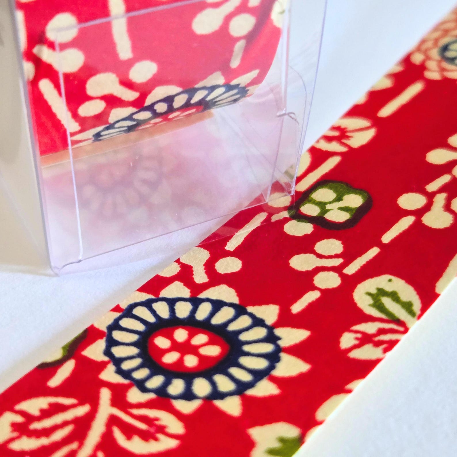 Japanese Yuzen Washi Tape Pre-cut Length Set (2 X 58cm) | Floral ...