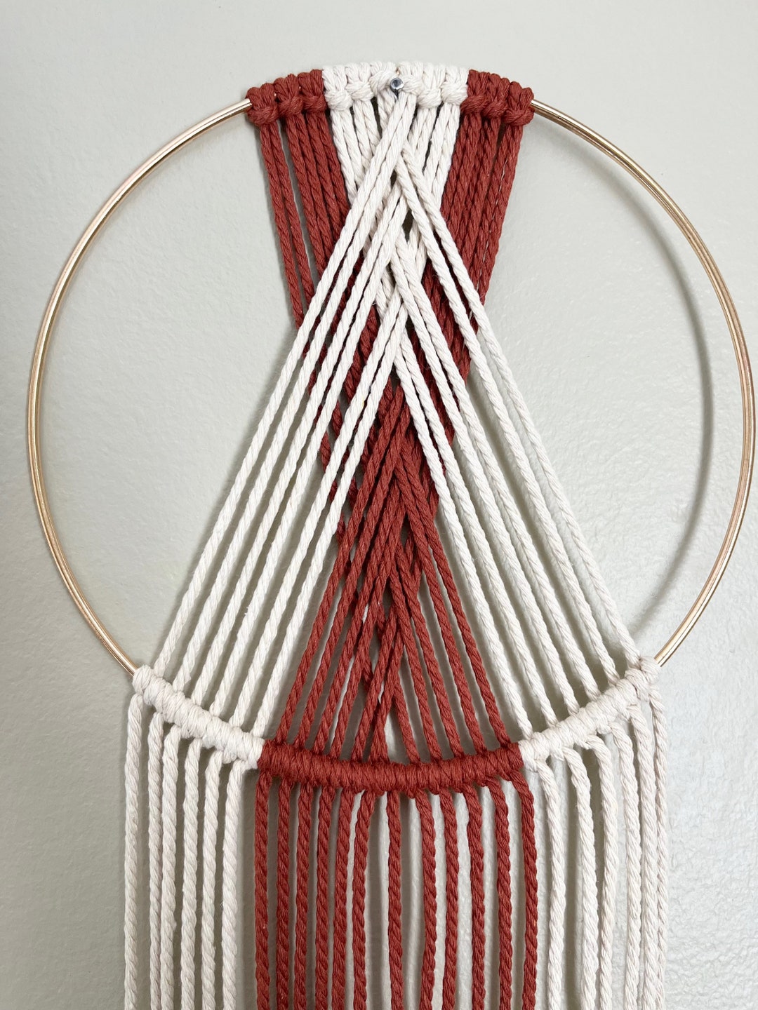 Mini Macrame Hoop | Macrame Hoop | Macrame Wall Hanging | Wall Decor ...
