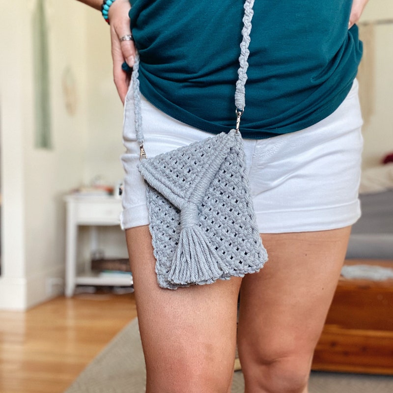 Macrame Crossbody Bag - Etsy
