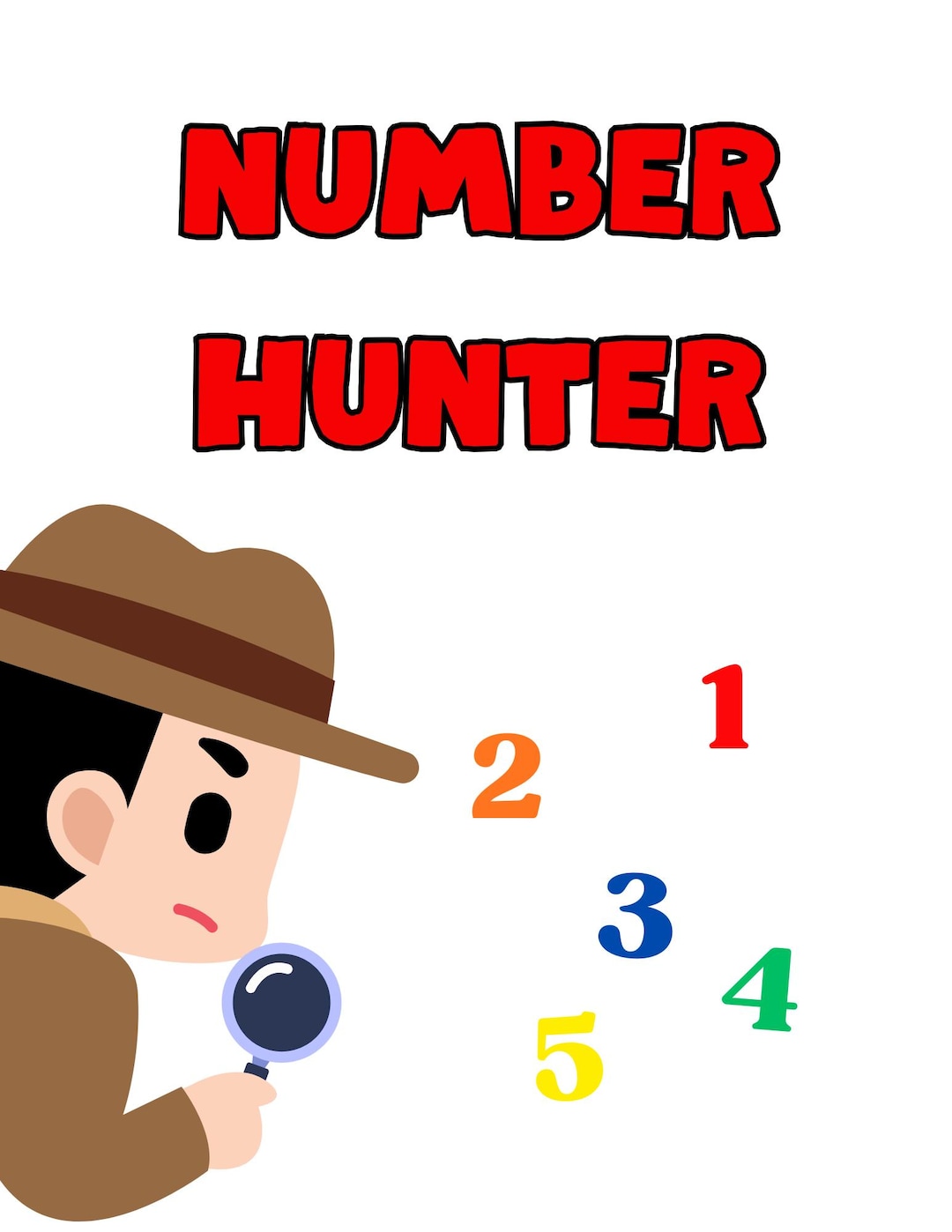 Find and Color Numbers 0-9: Preschool Math Activity Printable - Etsy