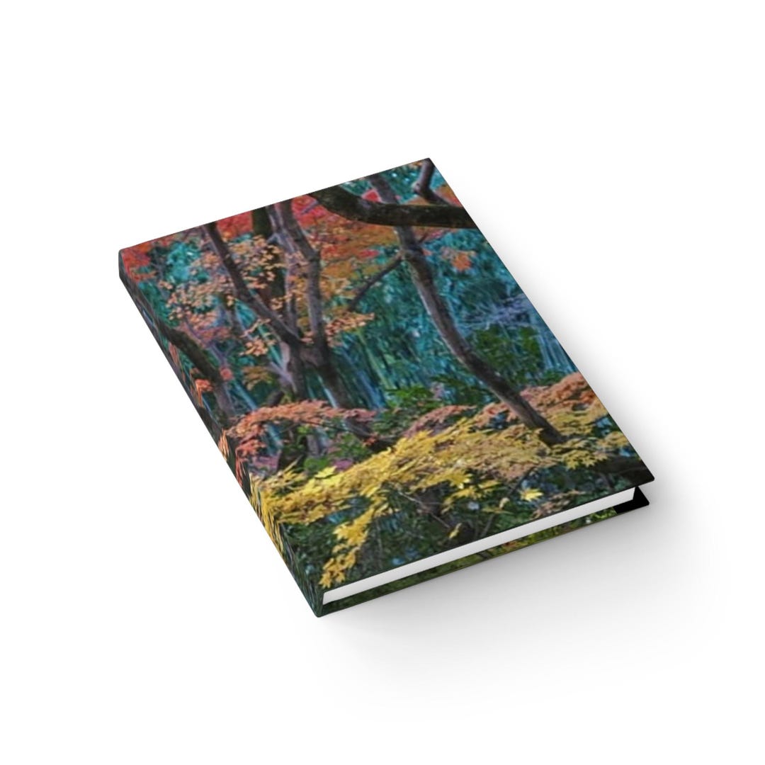 Autumn Forest Trees Journal | Fall Leaves Nature Notebook - Etsy