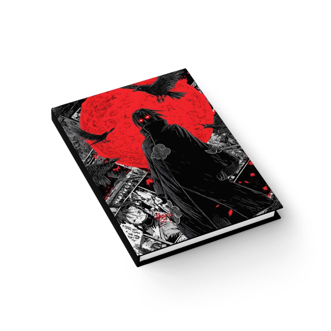 Dark Cloaked Figure Red Moon Journal - Etsy