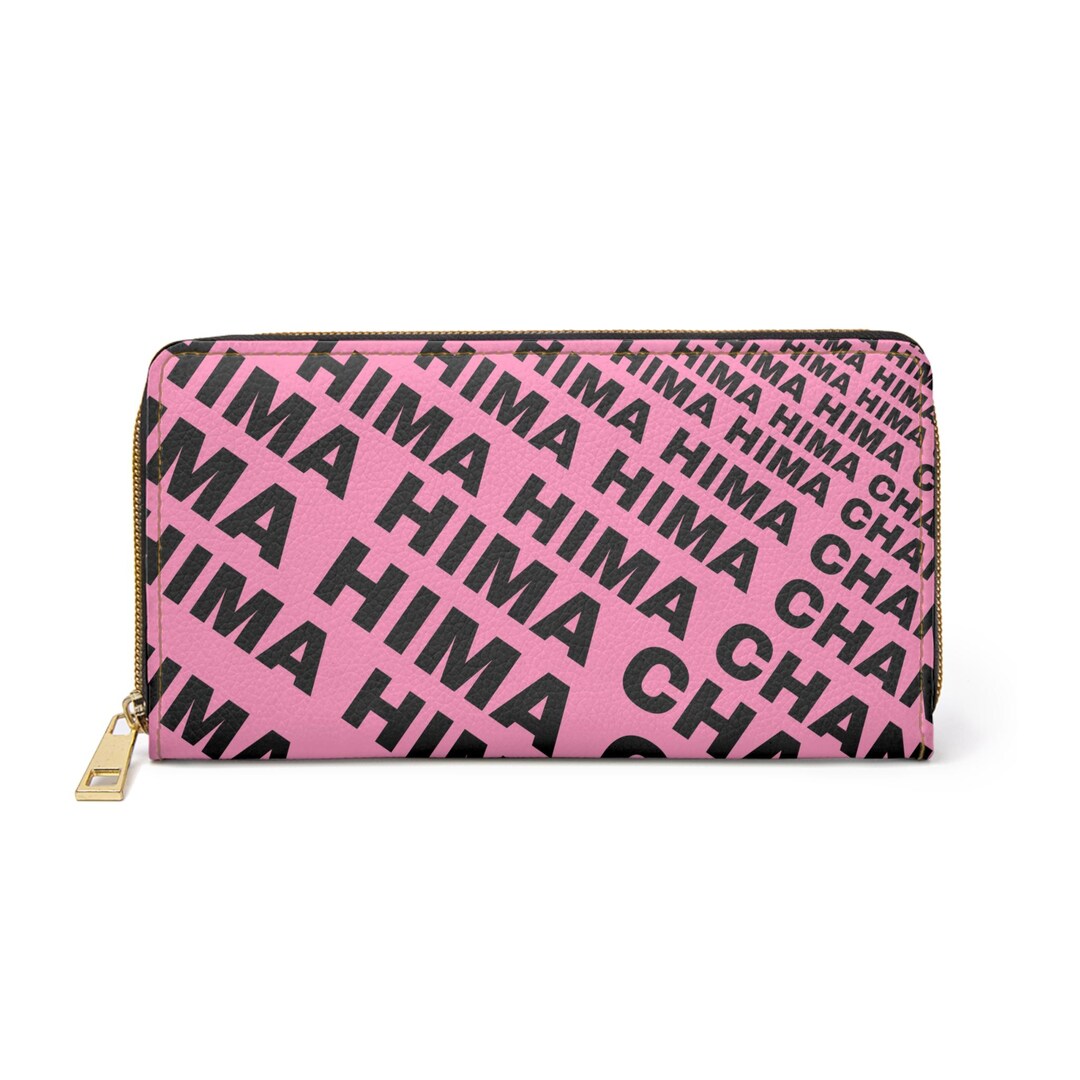 HIMA HIMA Channel Logo Zipper Wallet | Pink Name Pattern| Youtube - Etsy