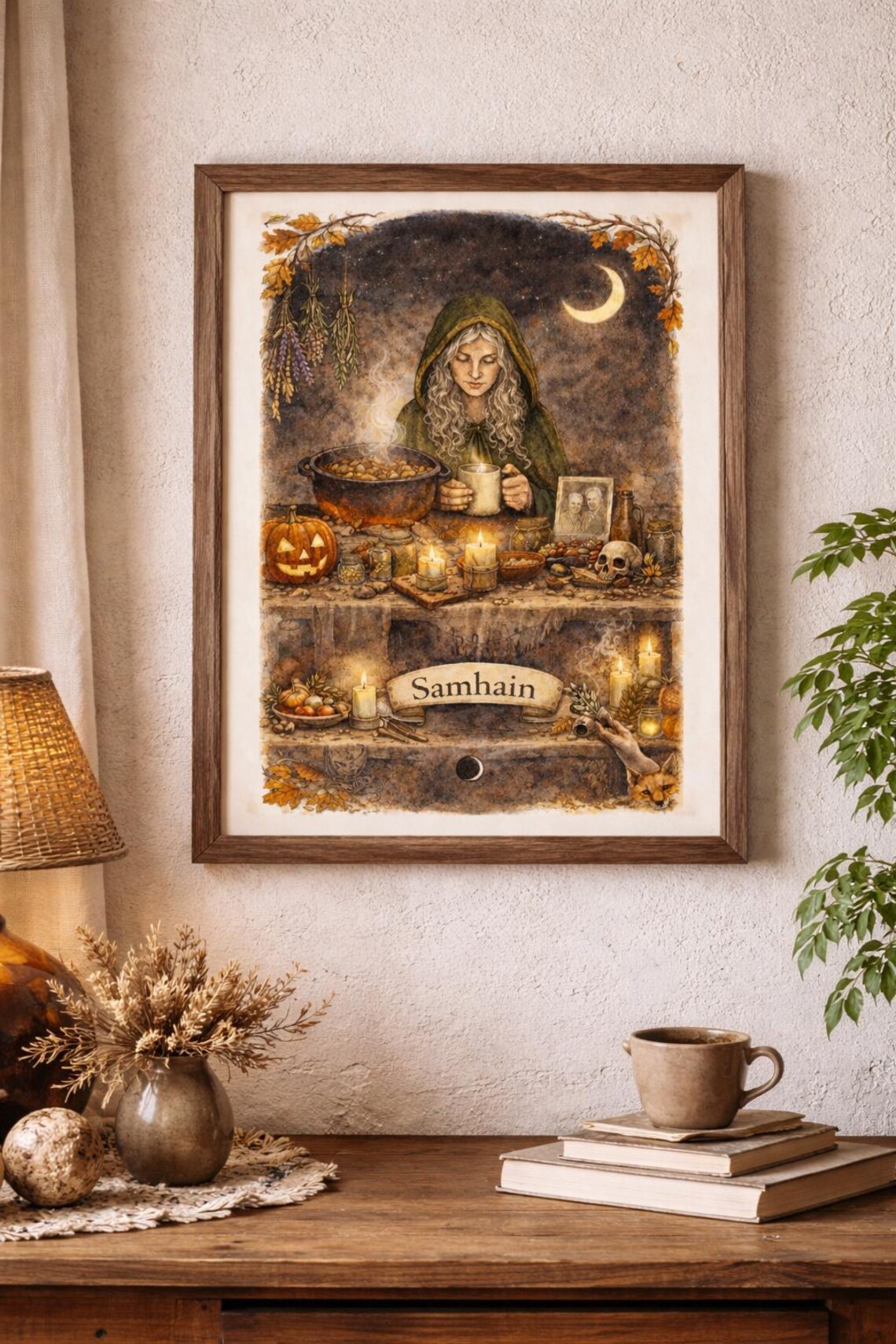 Samhain Poster Printable A4 | Wheel of the Year Wall Art | Folk Witch ...