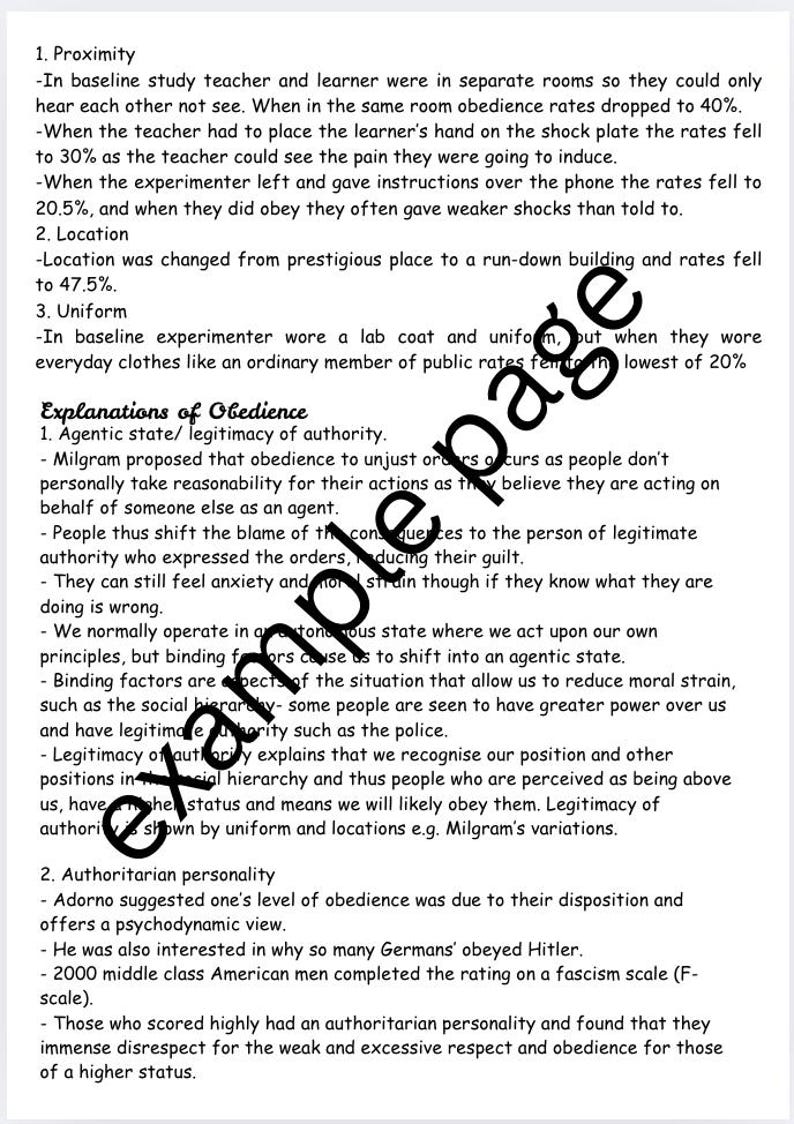 AQA A level Psychology Paper 1 REMPLIR les notes AO1 - Etsy France
