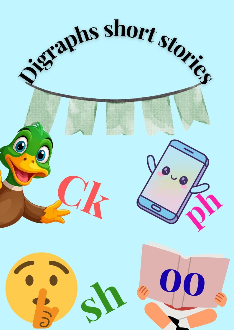 Learn Digraph Sounds With Short Stories | Phonics Reader PDF - Etsy UK