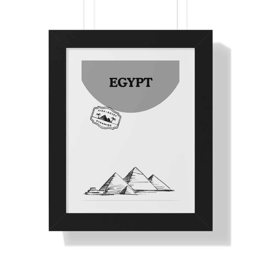 Egypt Pyramids Poster | Framed Vertical Poster - Etsy