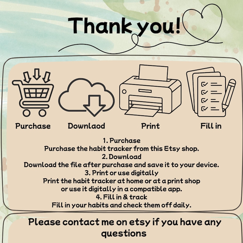 2026 Daily Habit Tracker Printable & Digital, Plan Habits, A4 A5 PDF ...