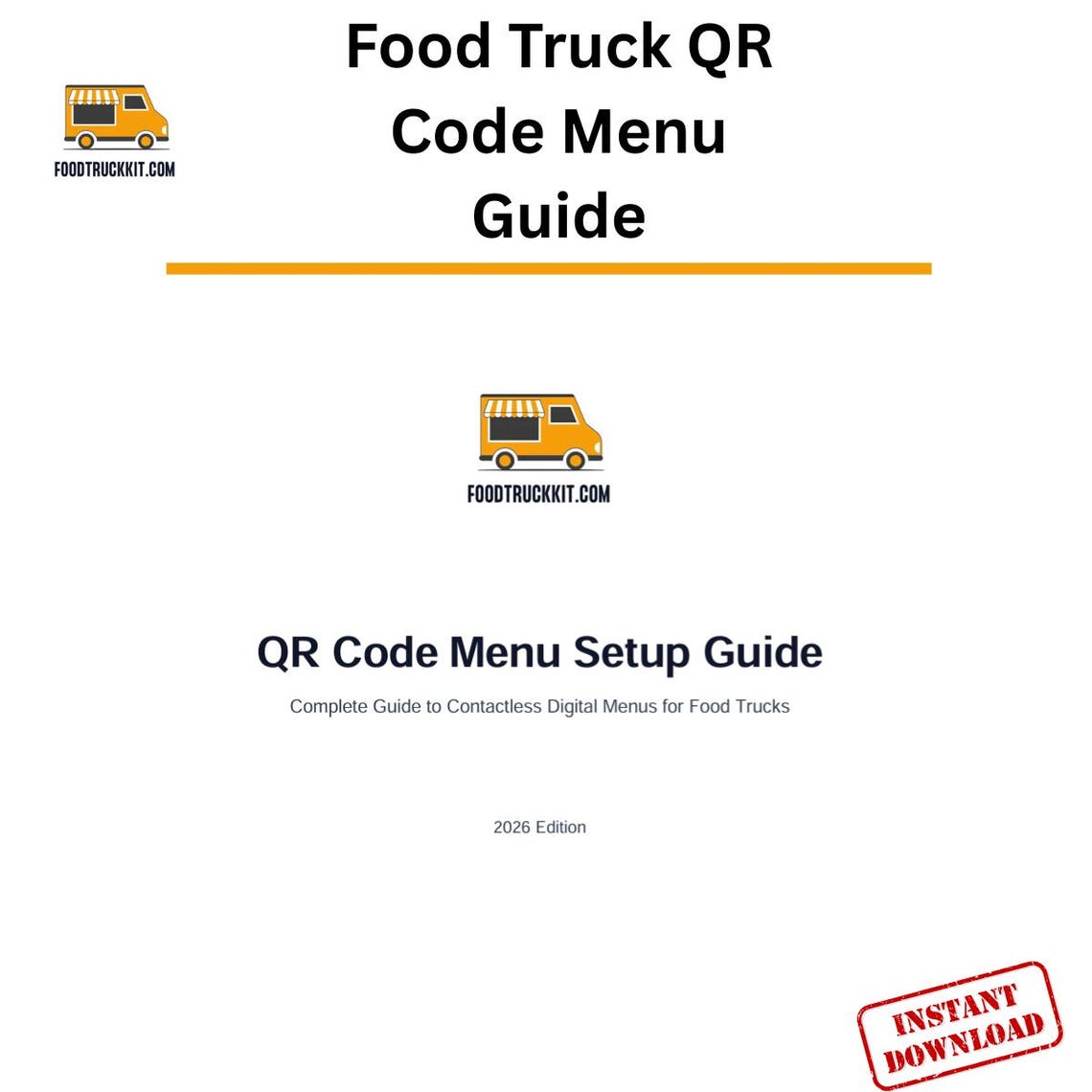 Food Truck QR Code Menu Guide 2026 | Contactless Digital Menu Setup ...