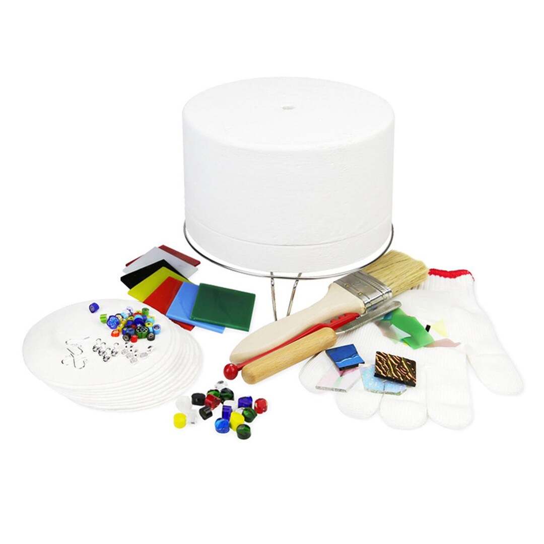 Extra Large Microwave Glass Fusing Kiln Kit – 14-piece Starter Set for ...