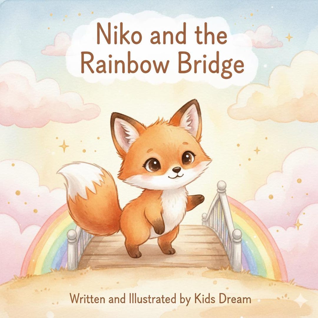 Niko and the Rainbow Bridge Kids Storybook PDF Printable Bedtime Story ...