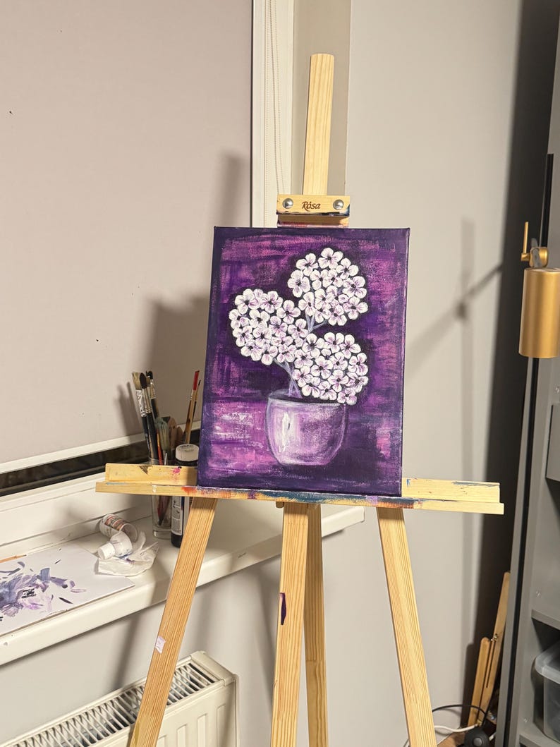 Purple Floral Still Life - Etsy