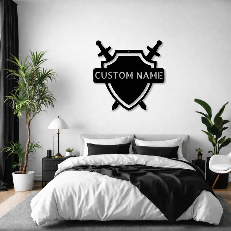 Viking Family Crest Sign | Custom Viking Shield | Personalized Last ...
