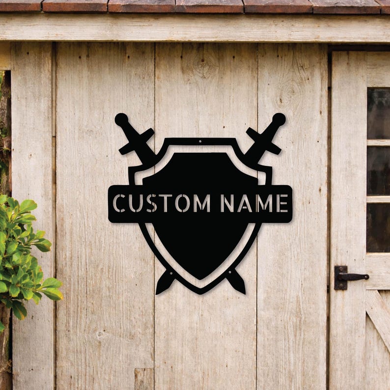 Celtic Family Crest Sign | Personalized Irish Last Name Metal Wall Art ...