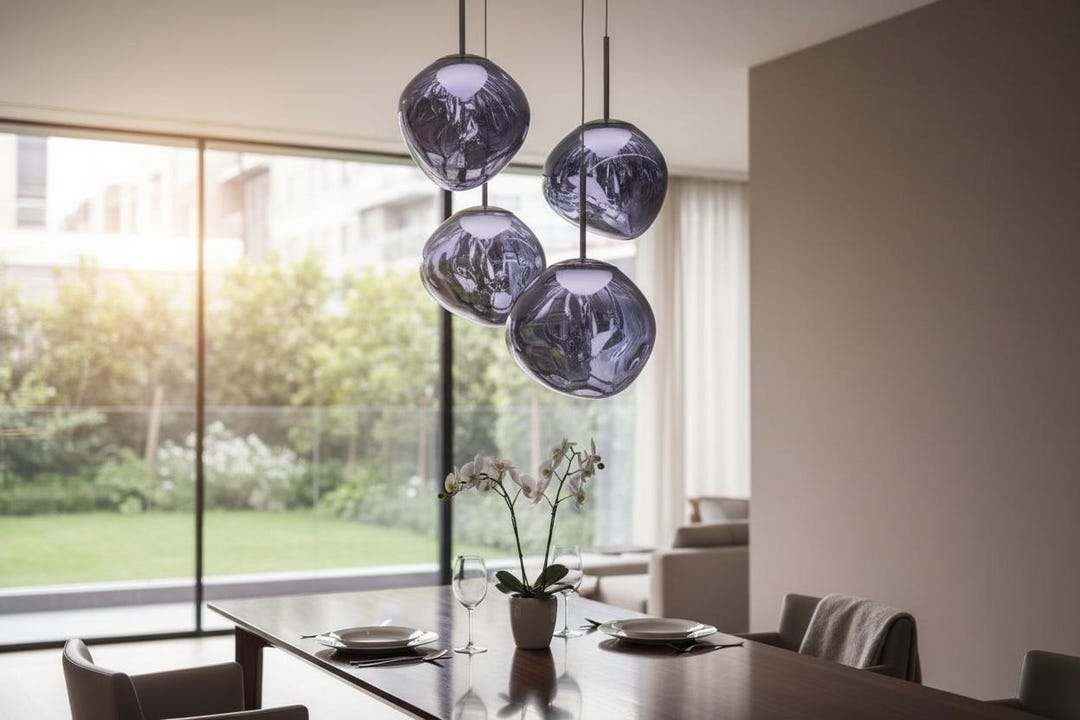Modern Simple Acrylic Hanging Lamp Indoor Atmosphere Light Fixture for ...
