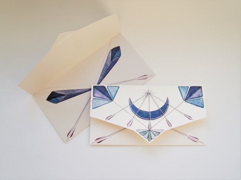 10x19cm Art Deco Invitation Envelope Money Envelope Gift - Etsy