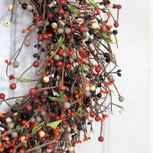 Rustic Fall Pip Berry Home or Door Wreath Primitive - Etsy