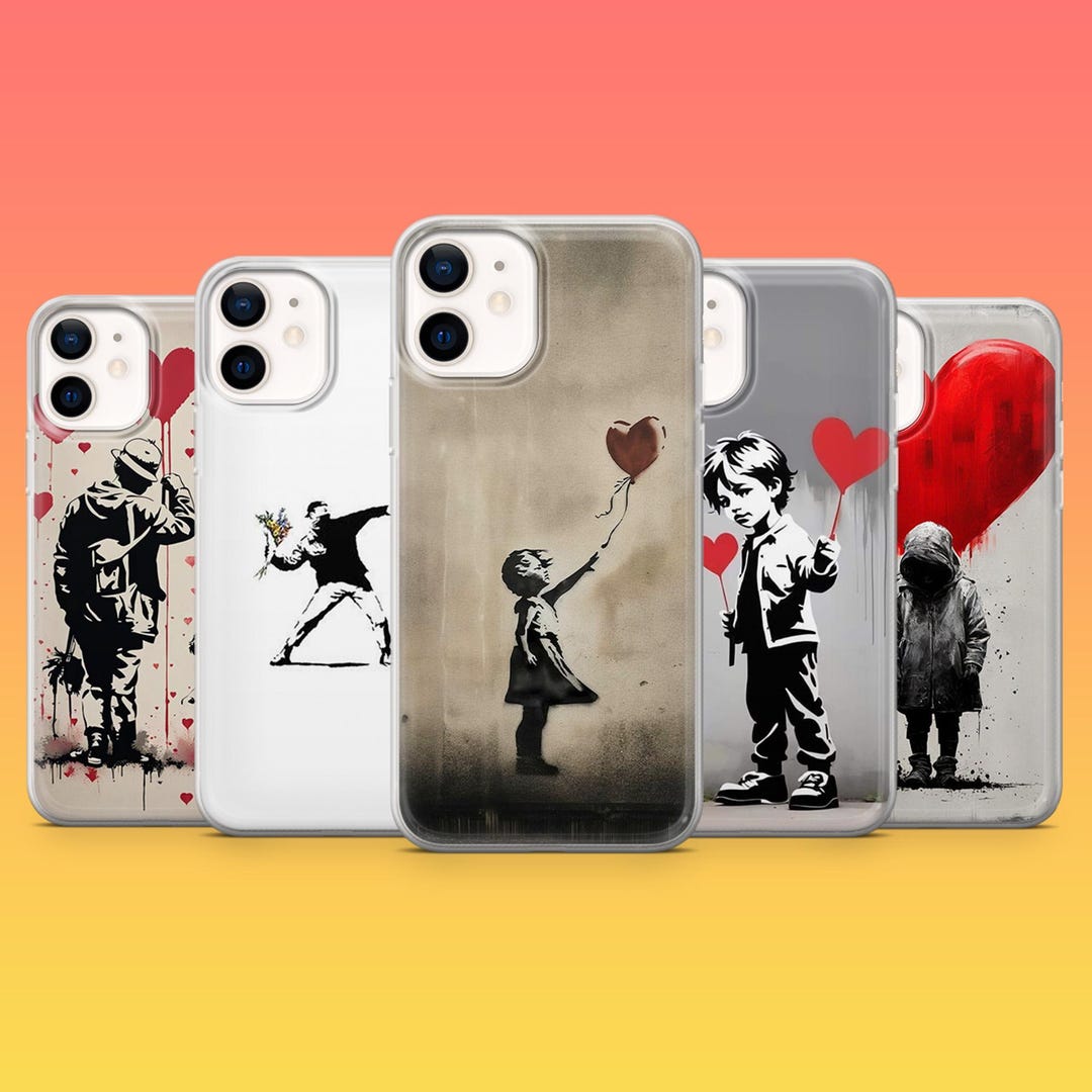 Banksy Phone Case Street Art Graffiti Urban Cover for iPhone 17, 17pro ...