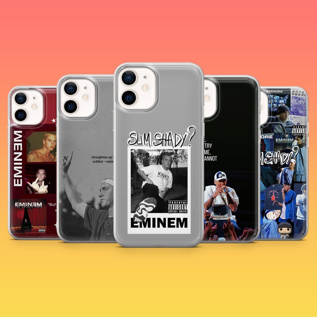 Eminem Phone Case Slim Shady Rap Detroit Cover for iPhone 17, 17pro ...