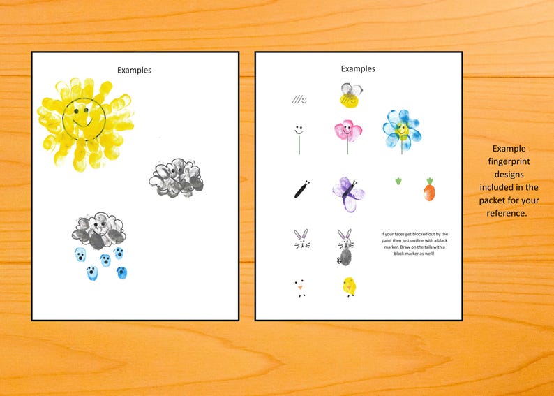 Fingerprint Chick Craft | Farm Activity for Toddlers and Preschool - Etsy