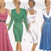 80s Easy Dress and Jacket Pattern Butterick 4086 Bust 34 to 38 Scoop ...