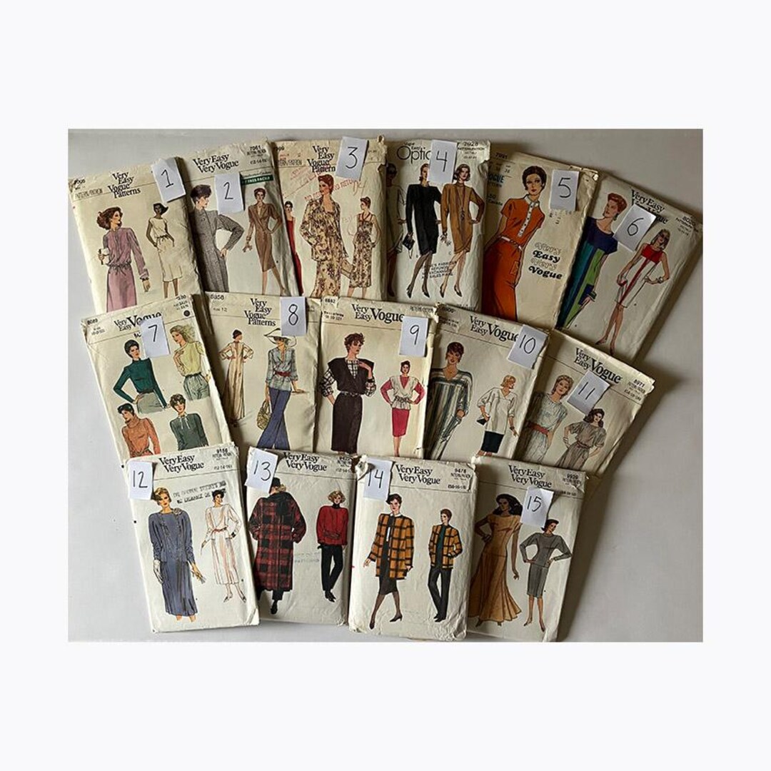 Easy VTG Vogue Sewing Pattern U Pick Vogue 7005 7061 7369 7928 7991 ...