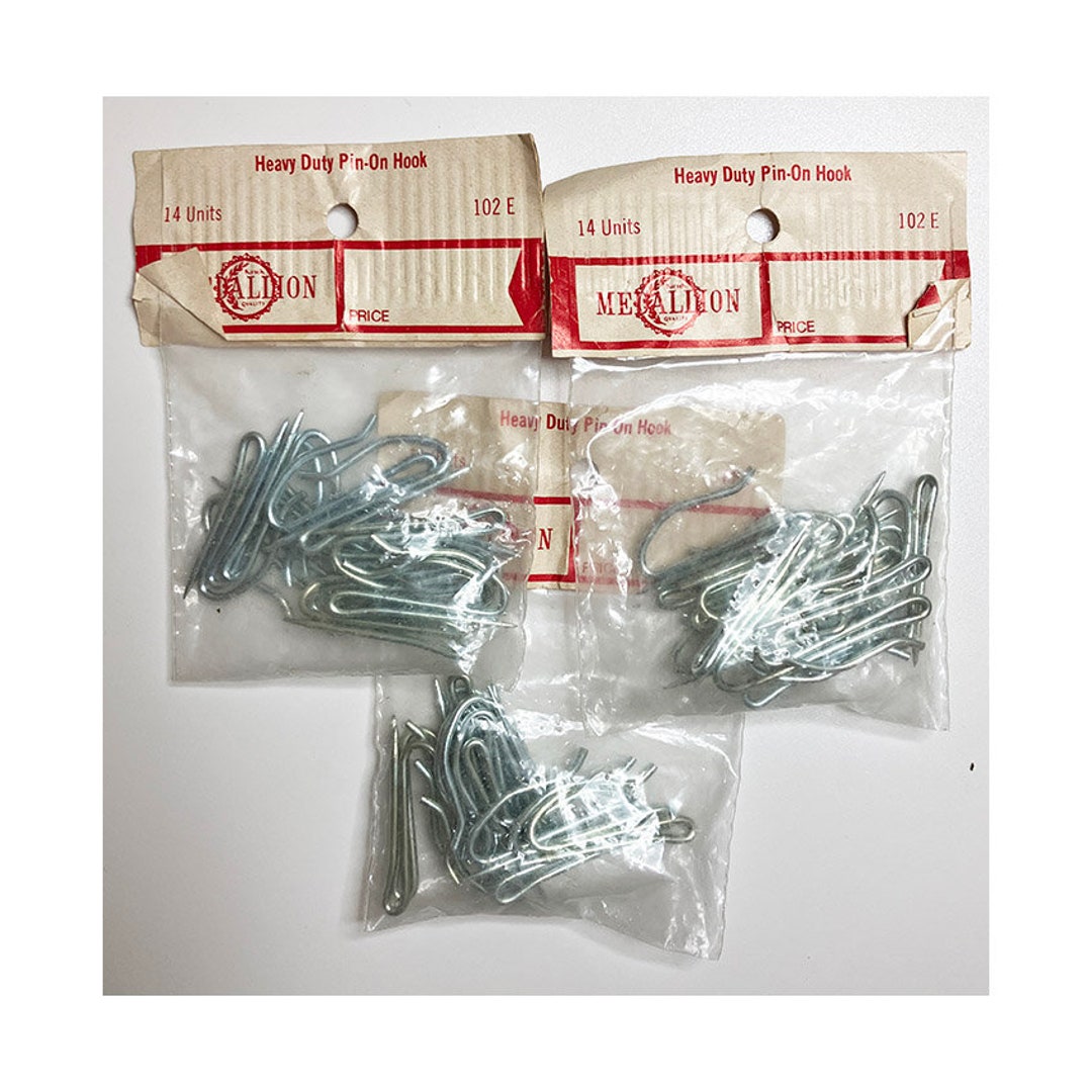 14 Heavy Duty Pin on Hooks in Original Package by Medallion - Etsy