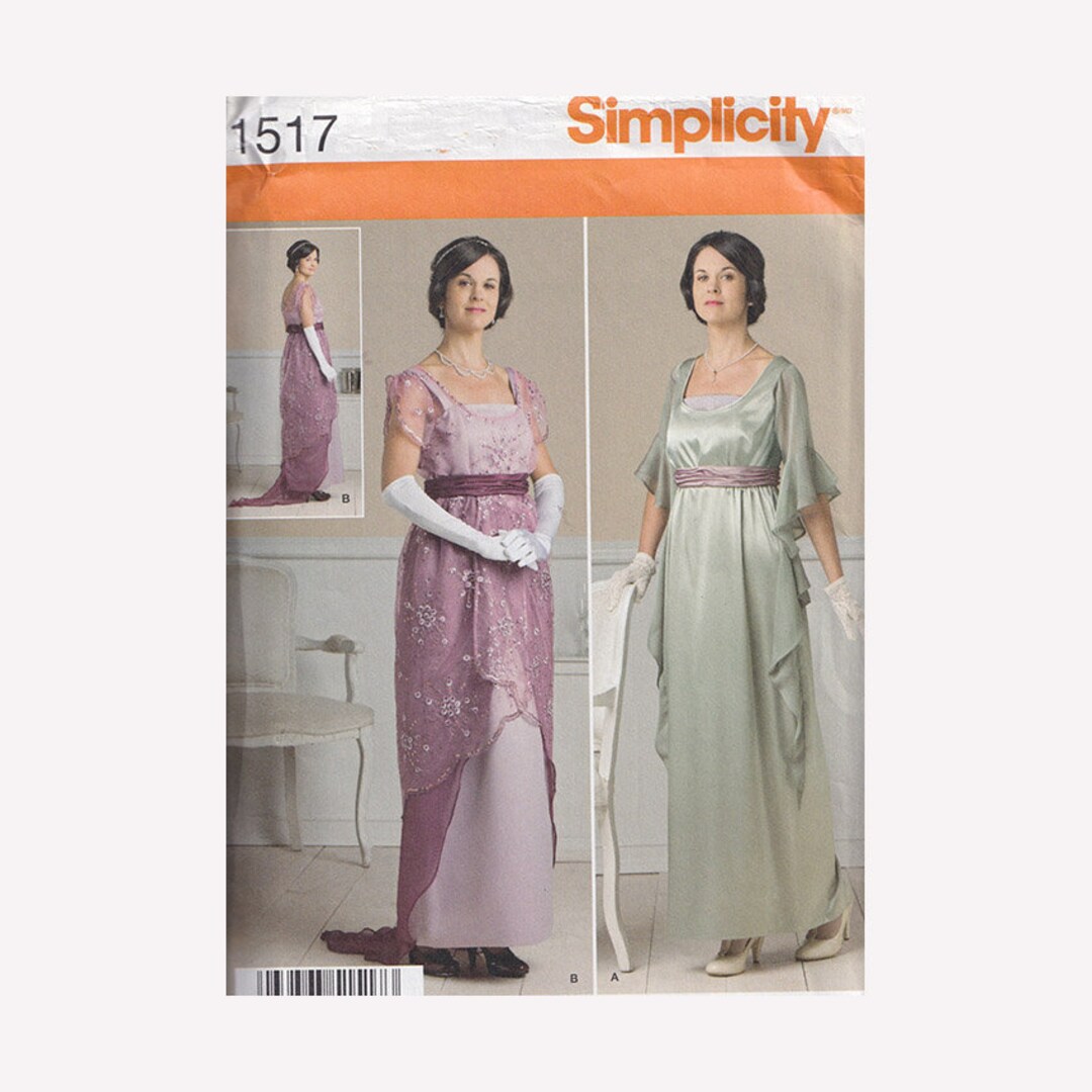 Womens Historical Dress Costume Pattern Simplicity 1517 Andrea Schewe ...