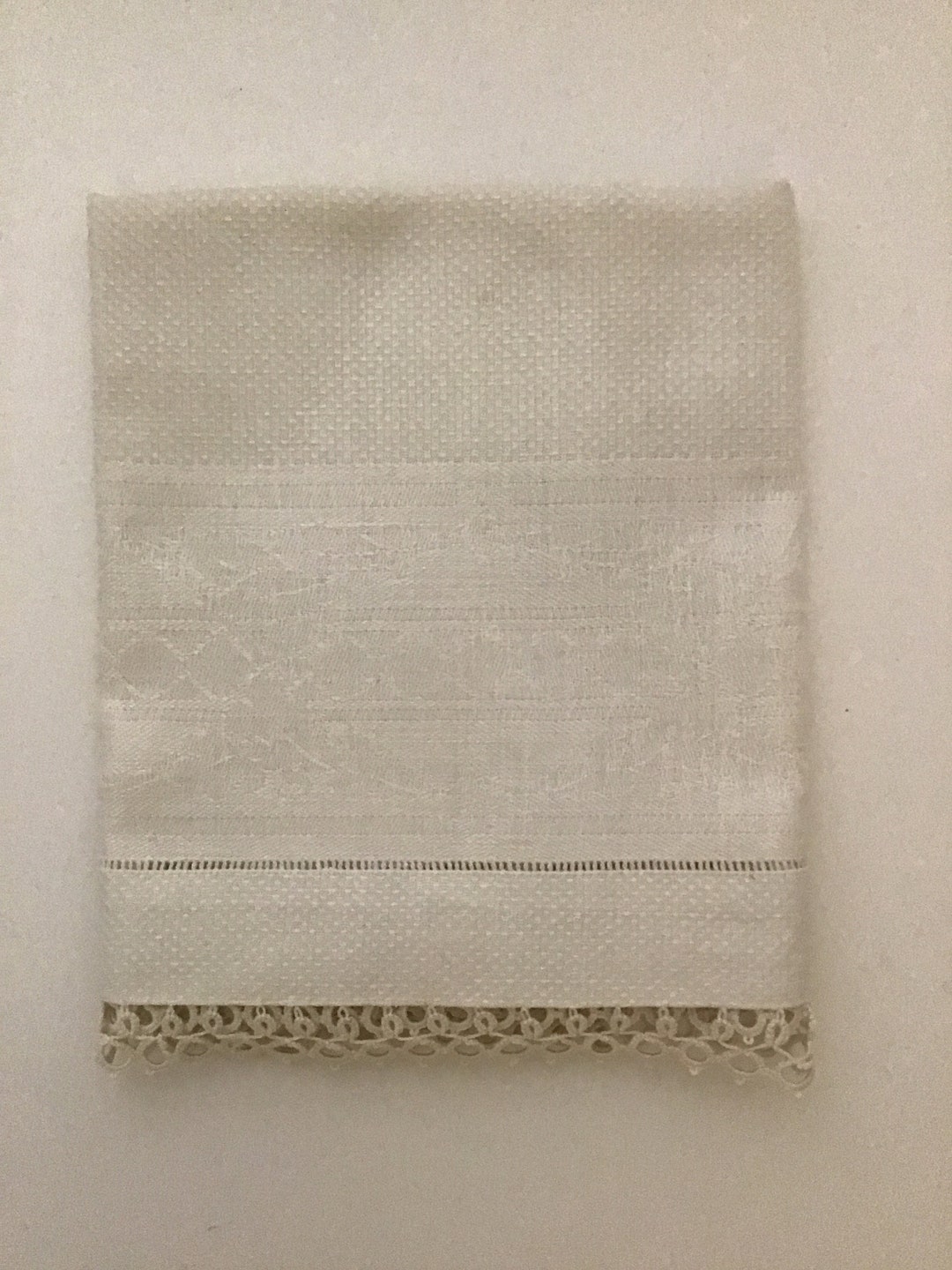 Large Vintage Linen Guest Towel/cloth With Pulled Thread Border and ...