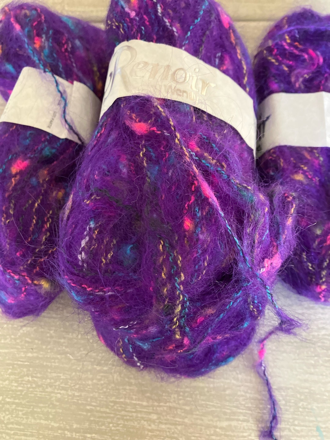 Mohair Blend Yarn 50g Renoir by Wendy Shade 5 Lot 4078 Fine Knitting ...